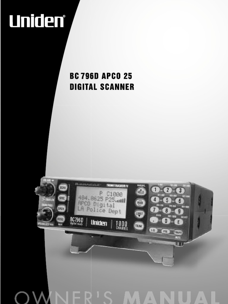 BC 796D Apco 25 Digital Scanner | PDF | Electrical Connector ...