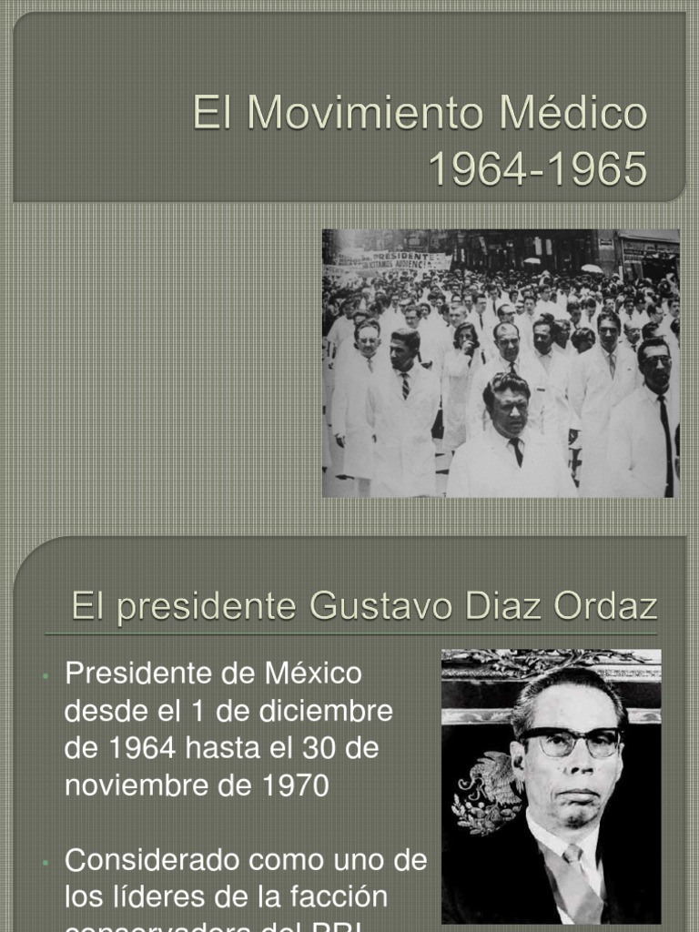 Movimiento Médico En México 1964 1965 Pdf Ciudad De México Sindicato