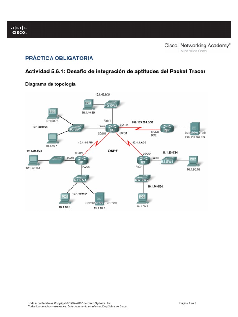 CCNA4 Lab 5.6.1 | PDF | Enrutador (Computación) | Protocolo de transferencia de archivos