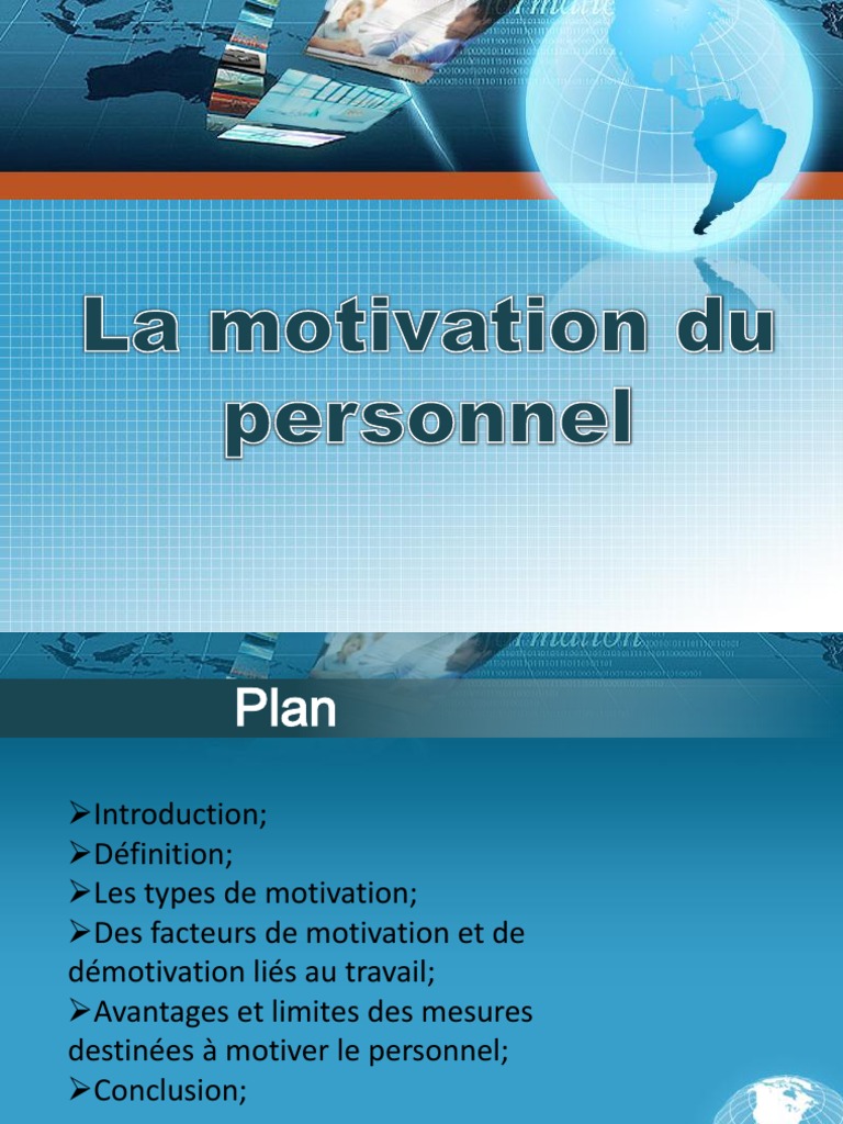 Motivation du Personnel au Travail | PDF | Motivation | Motivant