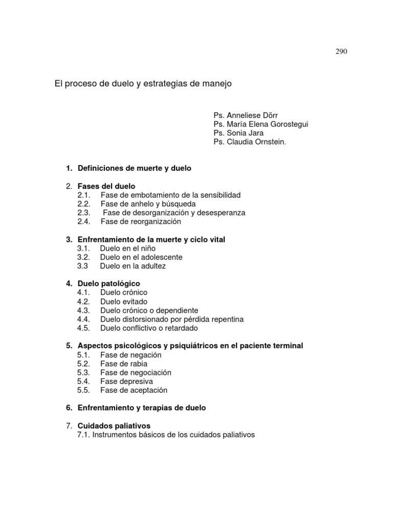 Proceso Del Duelo | PDF | Depresión (estado de ánimo) | Dolor