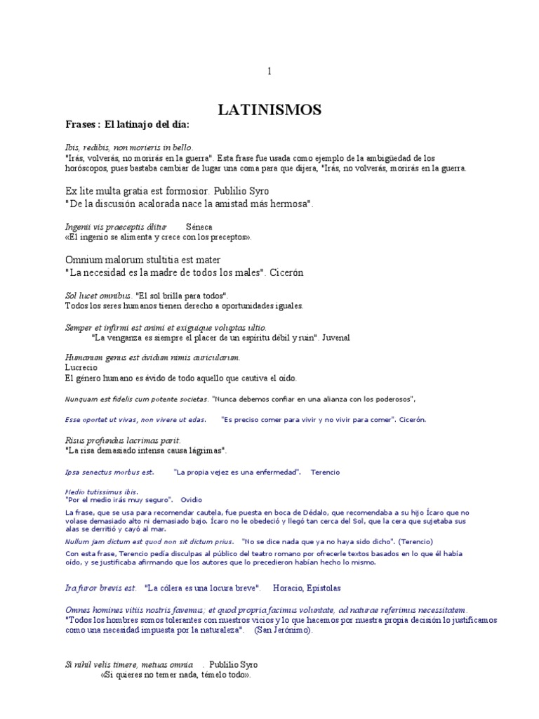Latinismos | PDF