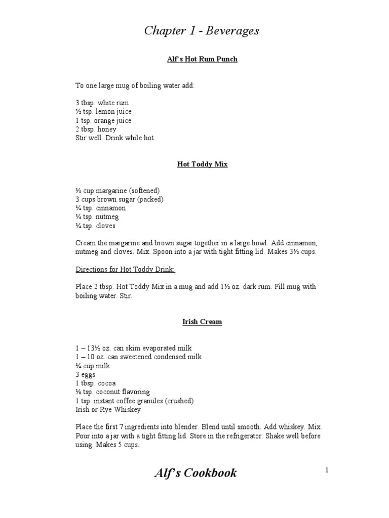 Alf's Cookbook | Download Free PDF | Waffle | Cakes