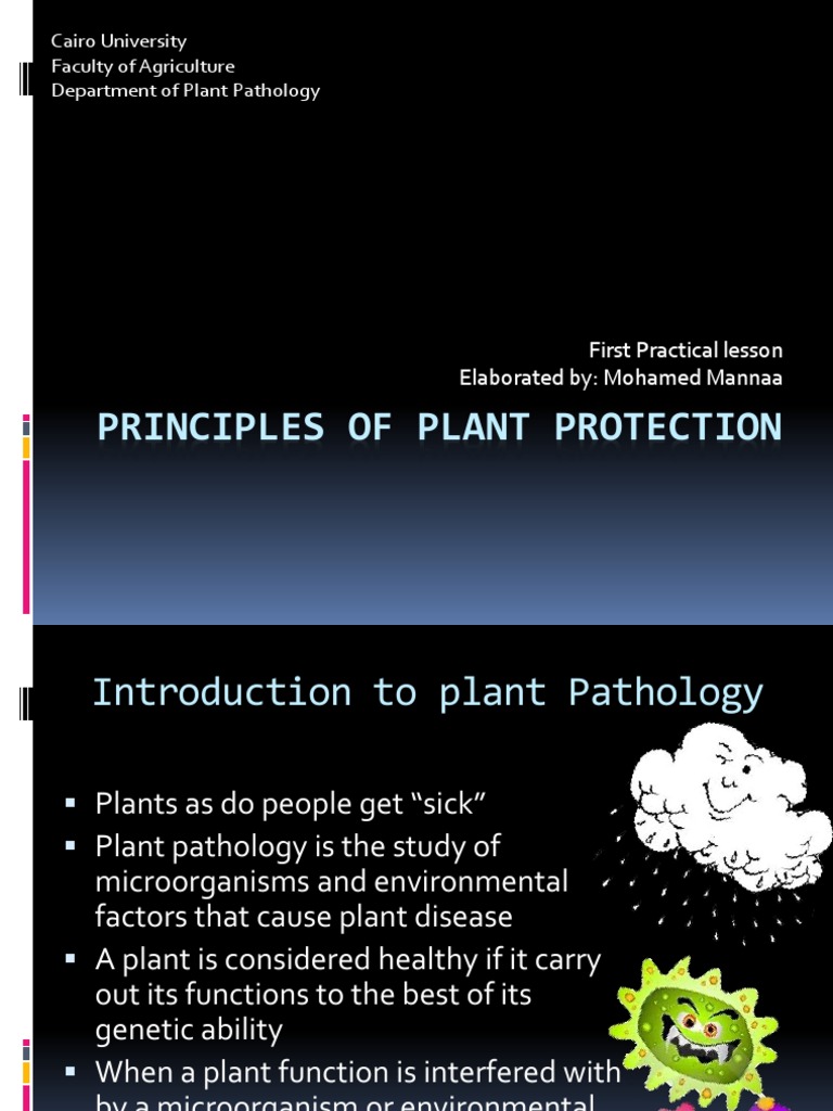Principles of Plant Protection: Cairo University Faculty of Agriculture ...