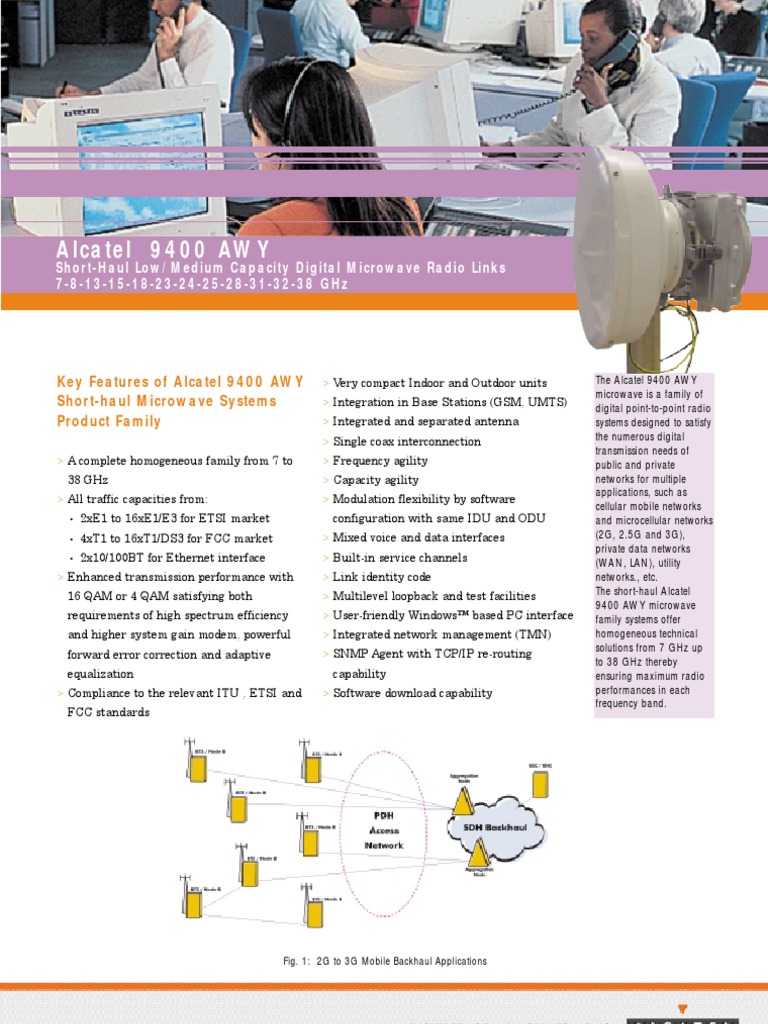 Alcatel Lucent 9400 AWy | PDF | Computer Network | Radio