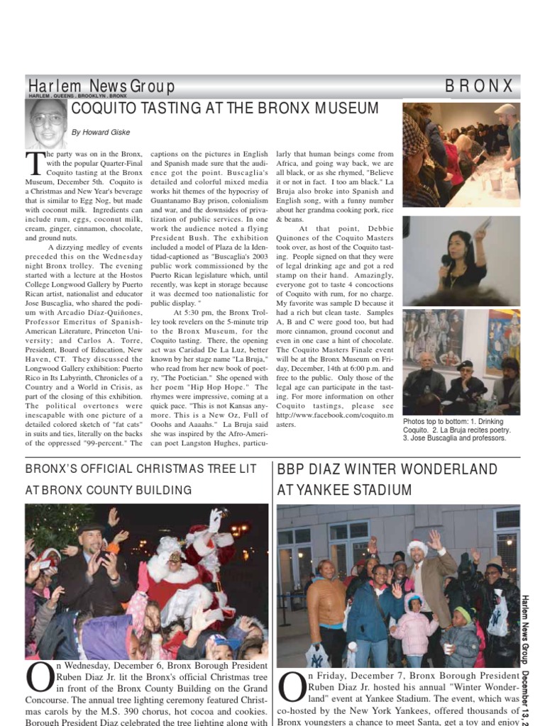 Bronx Coquito Tasting Event Highlights | PDF | The Bronx | Christmas