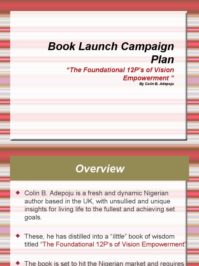 Book Launch Campaign for 12P's Guide | PDF | Public Opinion | Semiotics