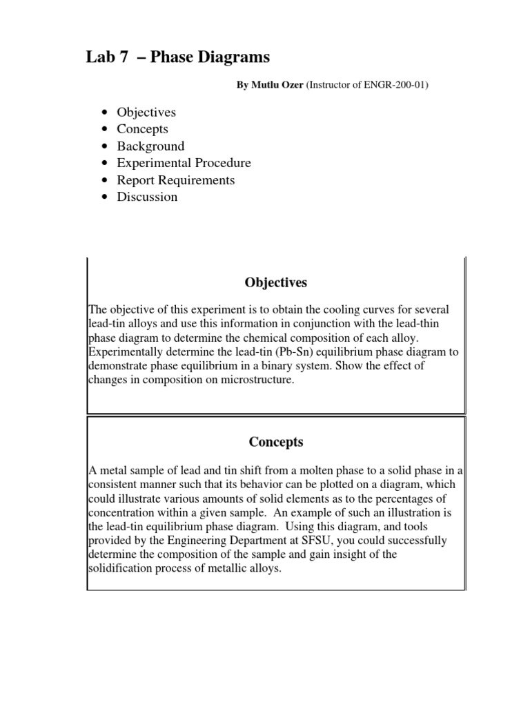 Lab 7 - Phase Diagrams | PDF | Phase (Matter) | Phase Diagram