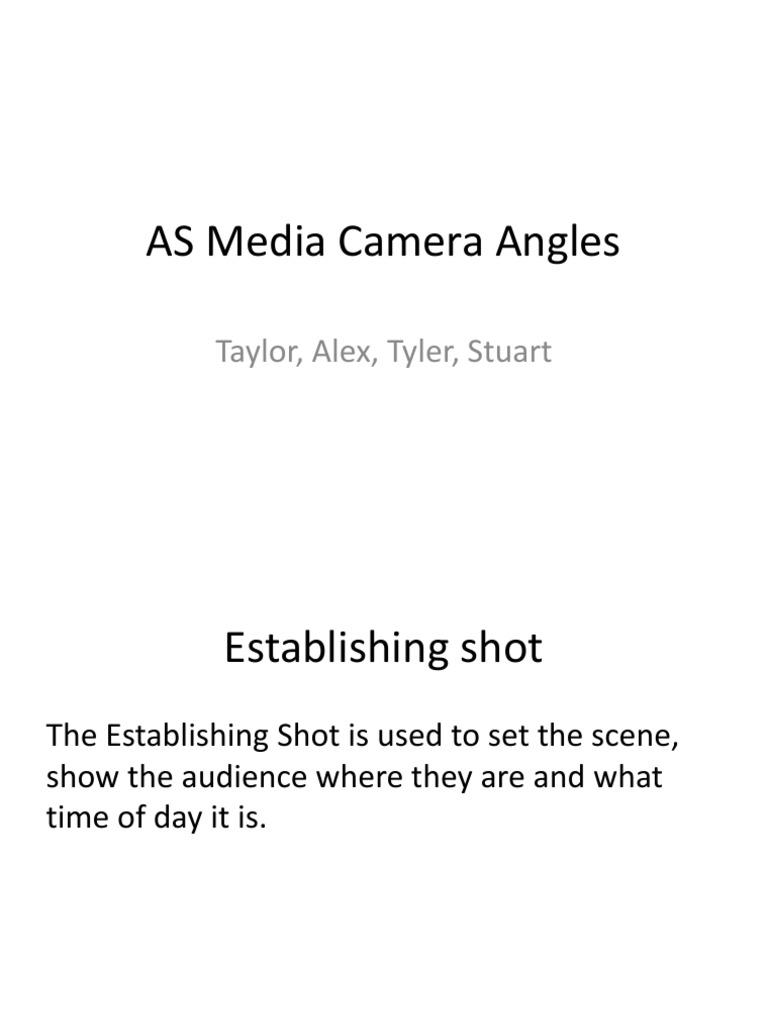 As Media Camera Angles | PDF