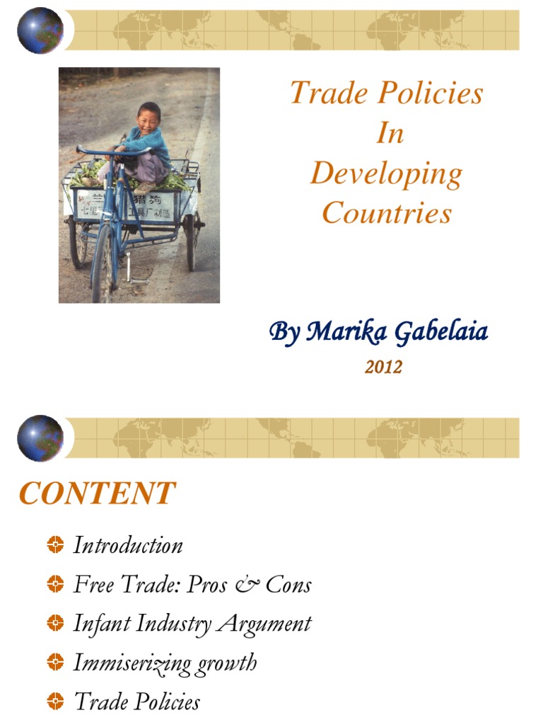 Trade Policies in Developing Nations | PDF | Free Trade | Economic Growth