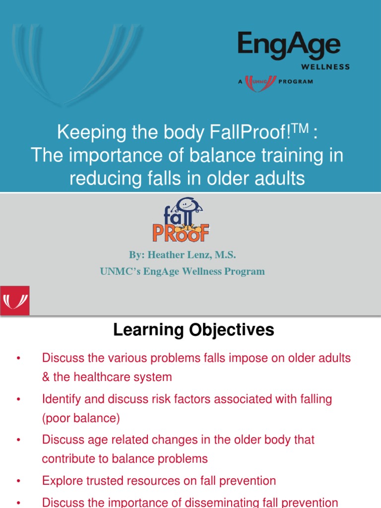 Keeping The Body Fallproof!: The Importance of Balance Training in ...