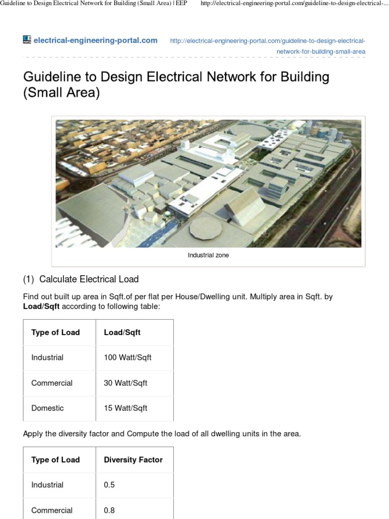 Guideline To Design Electrical Network For Building (Small Area) - EEP ...