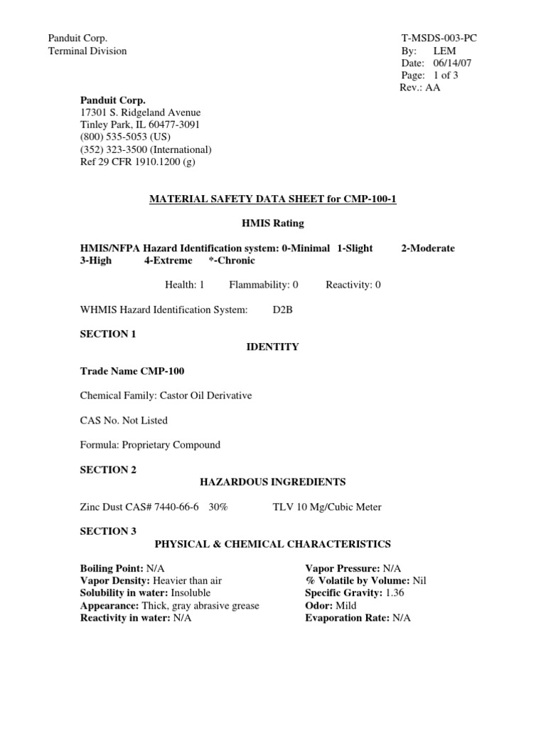 Msds Lem | PDF | Carbon Dioxide | Fires