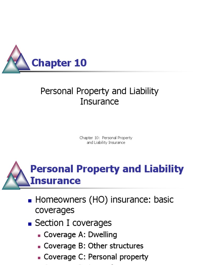 Chapter 10: Personal Property and Liability Insurance | PDF | Home ...