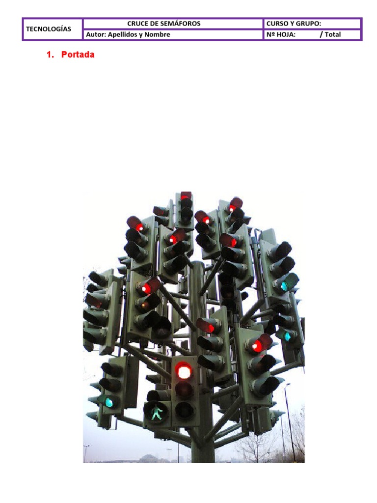 002 Proyecto Semaforo | PDF | Semáforo | Diodo emisor de luz