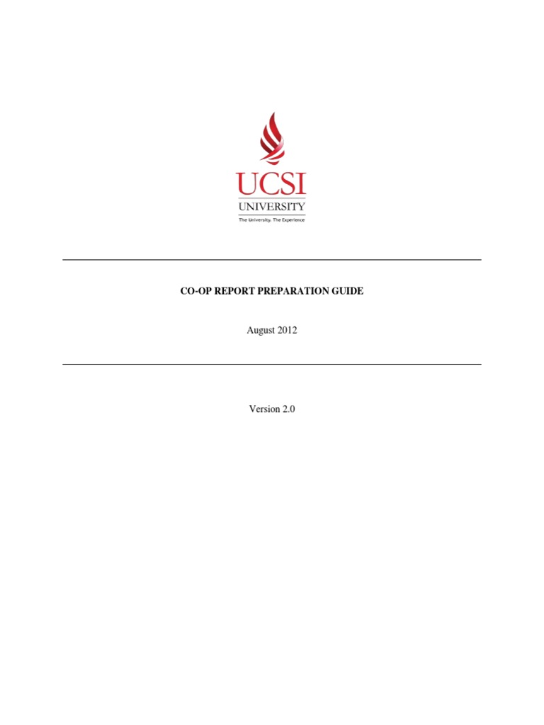 Co-op Report Preparation Guide | PDF | Internship | Job Hunting