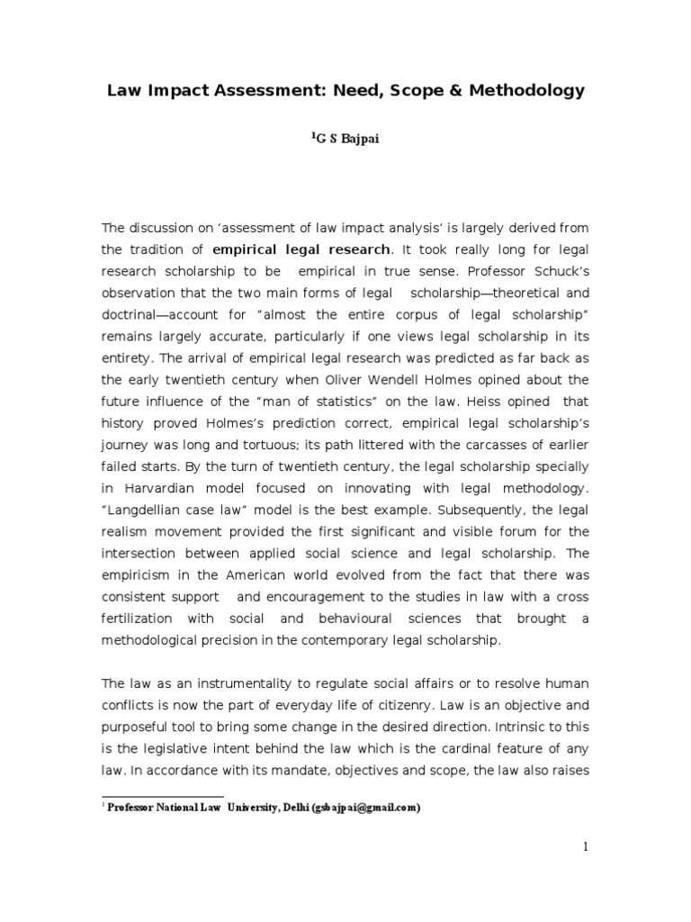 Law Impact Assessment | PDF | Legal Aid | Jurisprudence