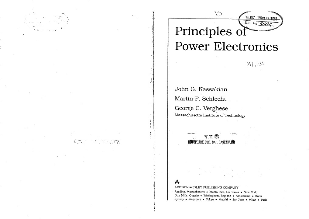 Principles of Power Electronics | PDF | Science | Electronics