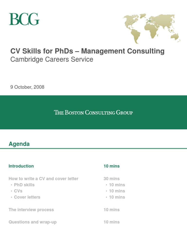 Bcg Cv Skills 08 | Doctor Of Philosophy | Test (Assessment)