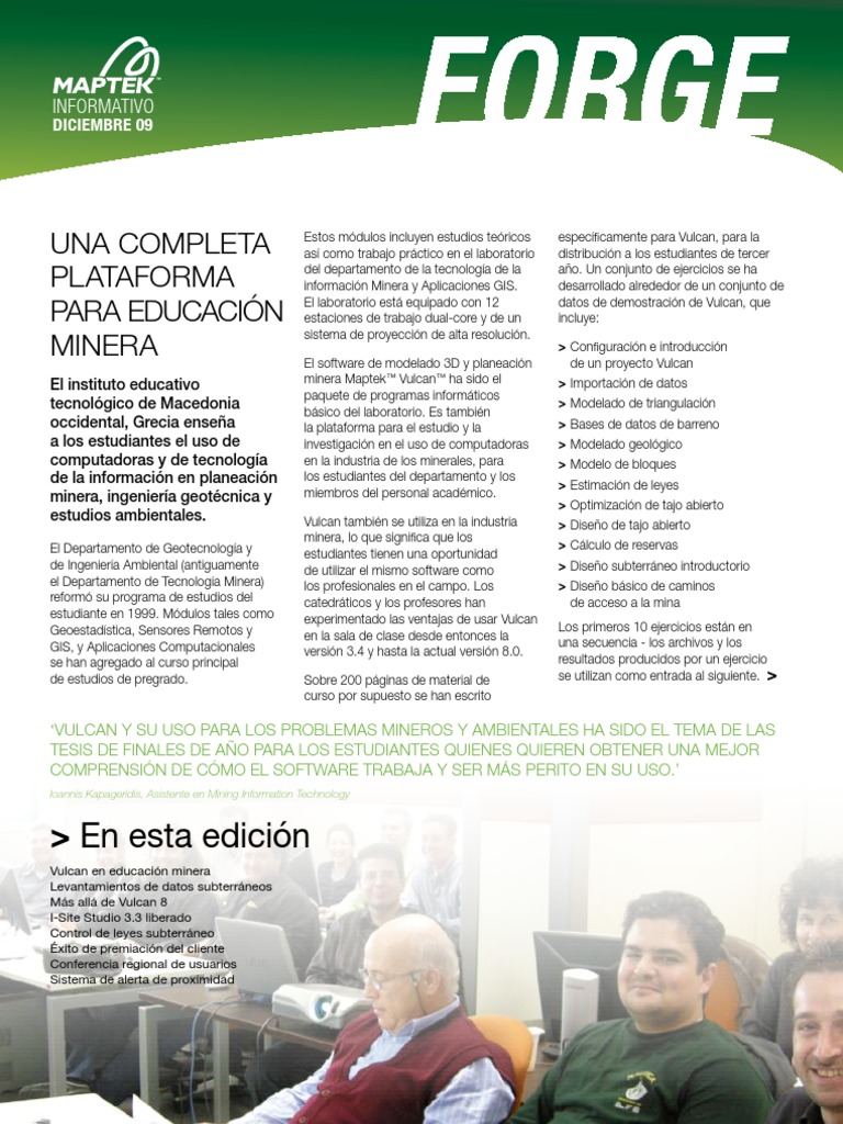 Aplicaciones Del Software Vulcan | PDF | Minería | Sistema de ...