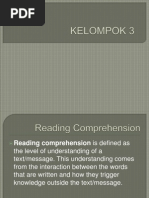 The Barrett Taxonomy of Reading Comprehension | PDF | Reading Comprehension | Question