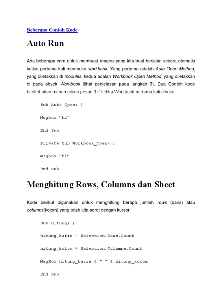 Vba Macro PDF