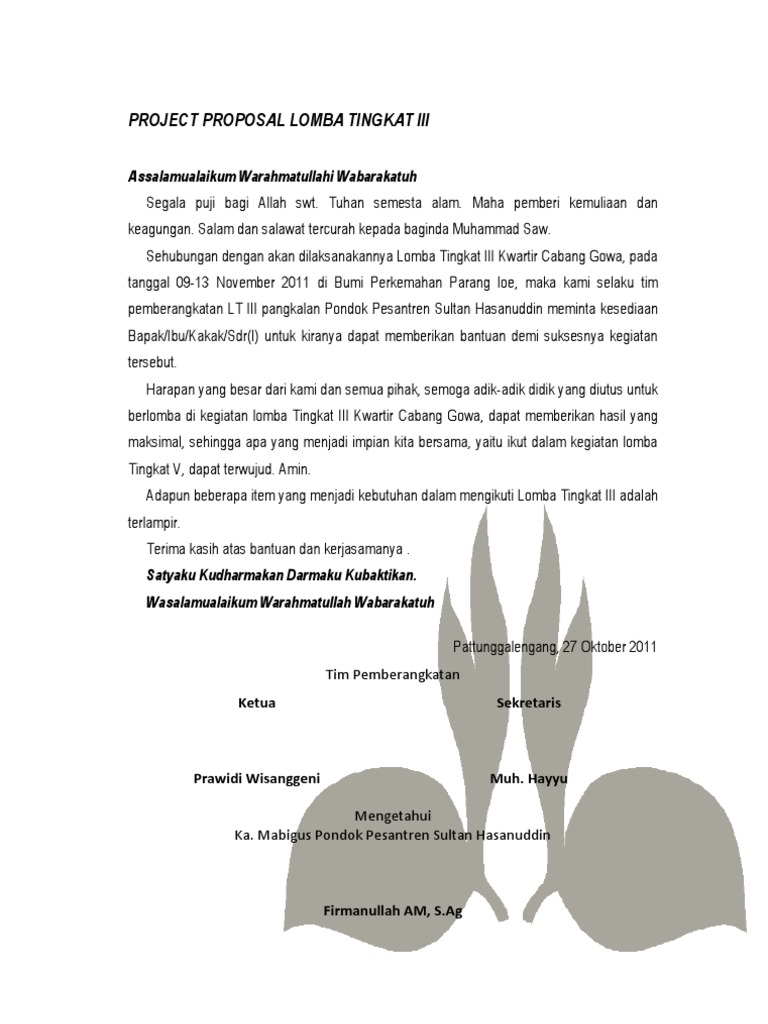 Contoh Proposal Pramuka | PDF