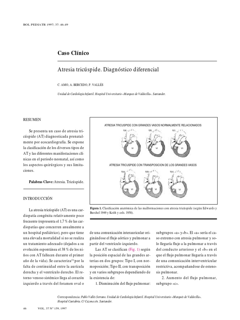 Atresia Tricúspide: Diagnóstico y Manejo | PDF | Defecto cardiaco ...