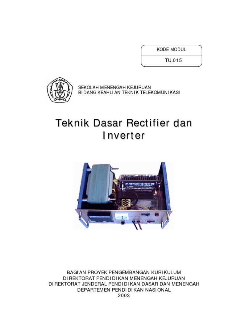 Modul Teknik Dasar Rectifier Dan Inverter | PDF
