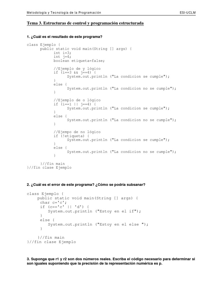 Ejercicios de Programación en Java | PDF | Ph | Java (lenguaje de ...