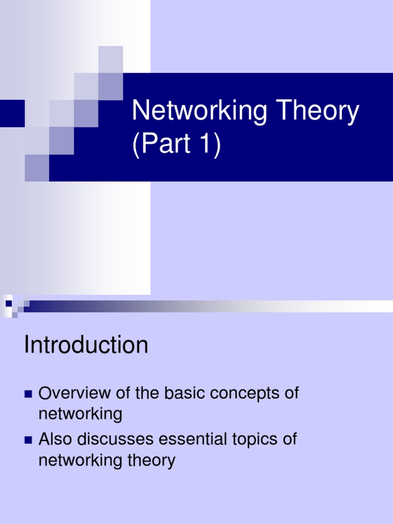 Networking Theory (Part 1) | PDF | Internet Protocols | Internet ...