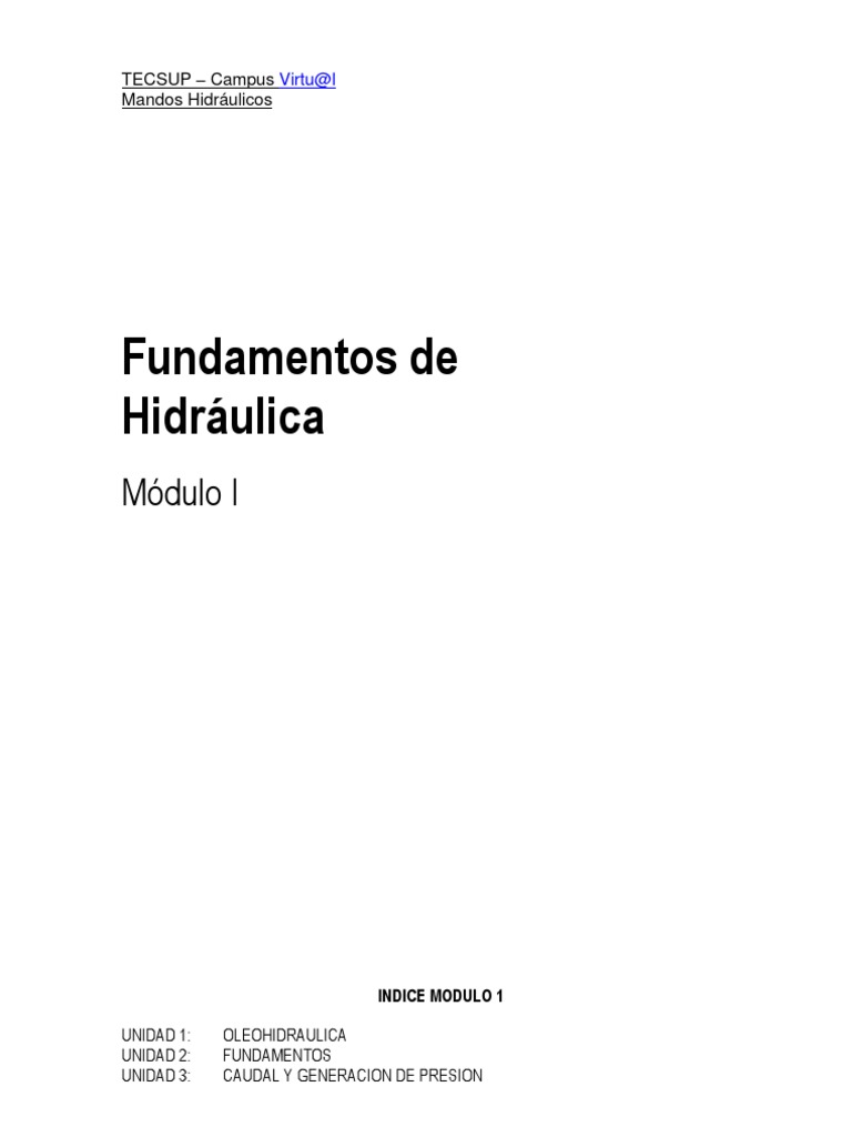 Fundamentos de Hidraulica | PDF | Conocimiento | Science