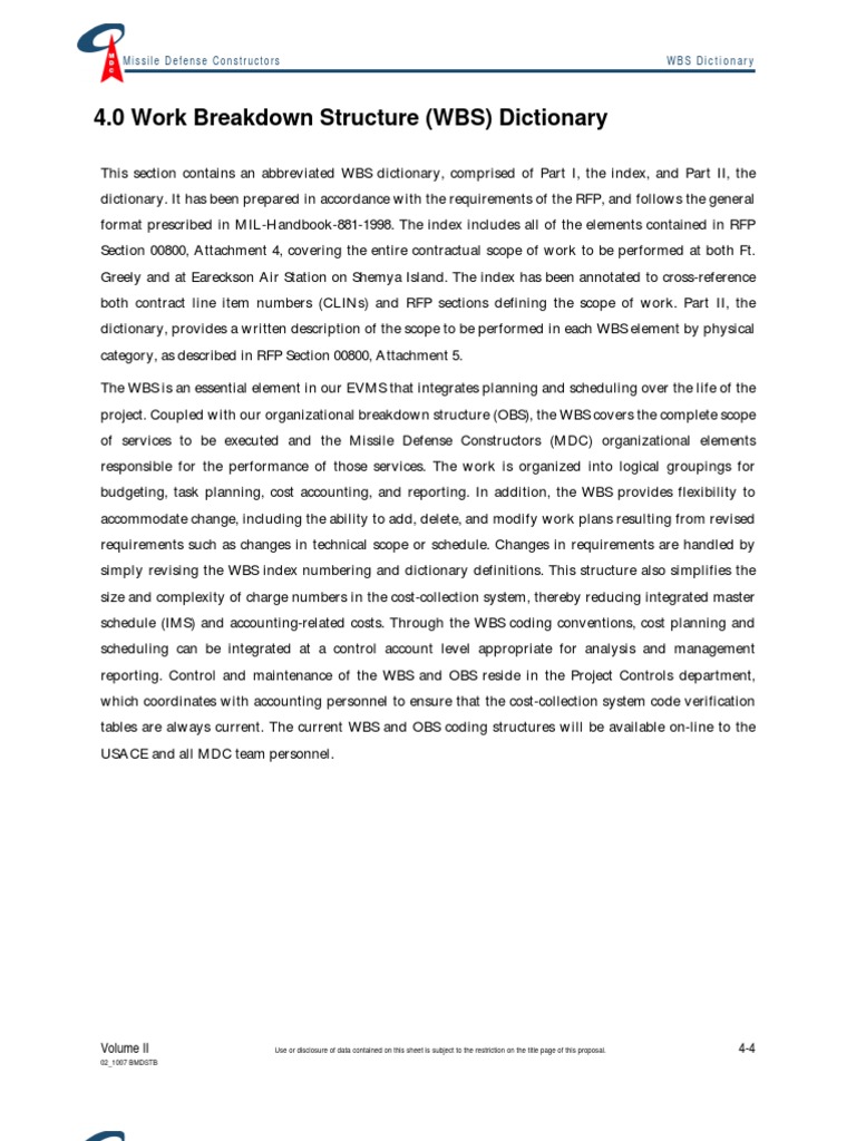 Wbs Dictionary | PDF | Hvac | Wall