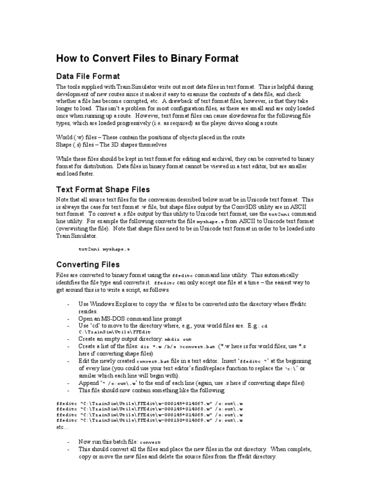 How To Convert Files To Binary Format Pdf File Format Computer File 9855