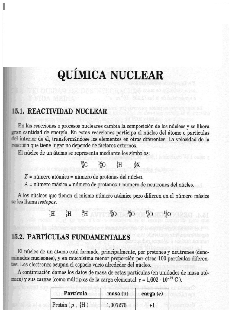 Quimica Ejercicios Resueltos Soluciones Quimica Nuclear Selectividad | PDF