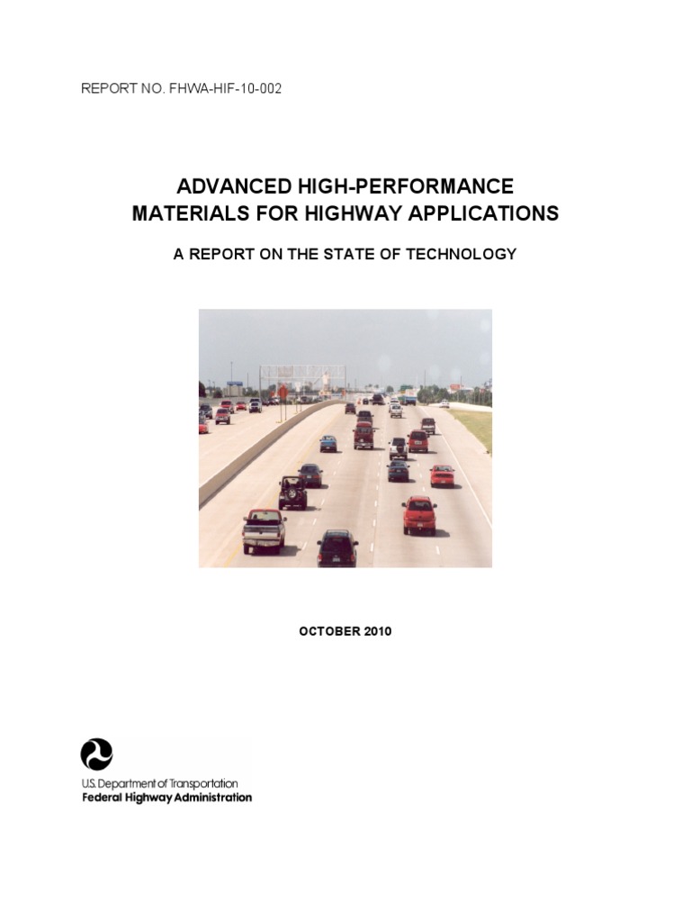 Advanced High-Performance Pavement Materials - Fhwa - 2010 - Hif10002 ...