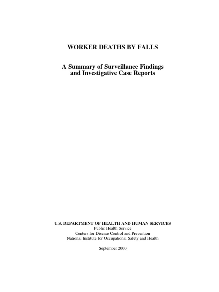 Fall Protection Investigations | PDF | Occupational Safety And Health ...