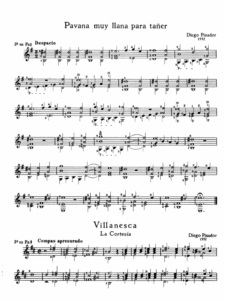 HISPANAE CITHARAE ARS VIVA - Early Spanish Guitar Music Antology (Ed ...