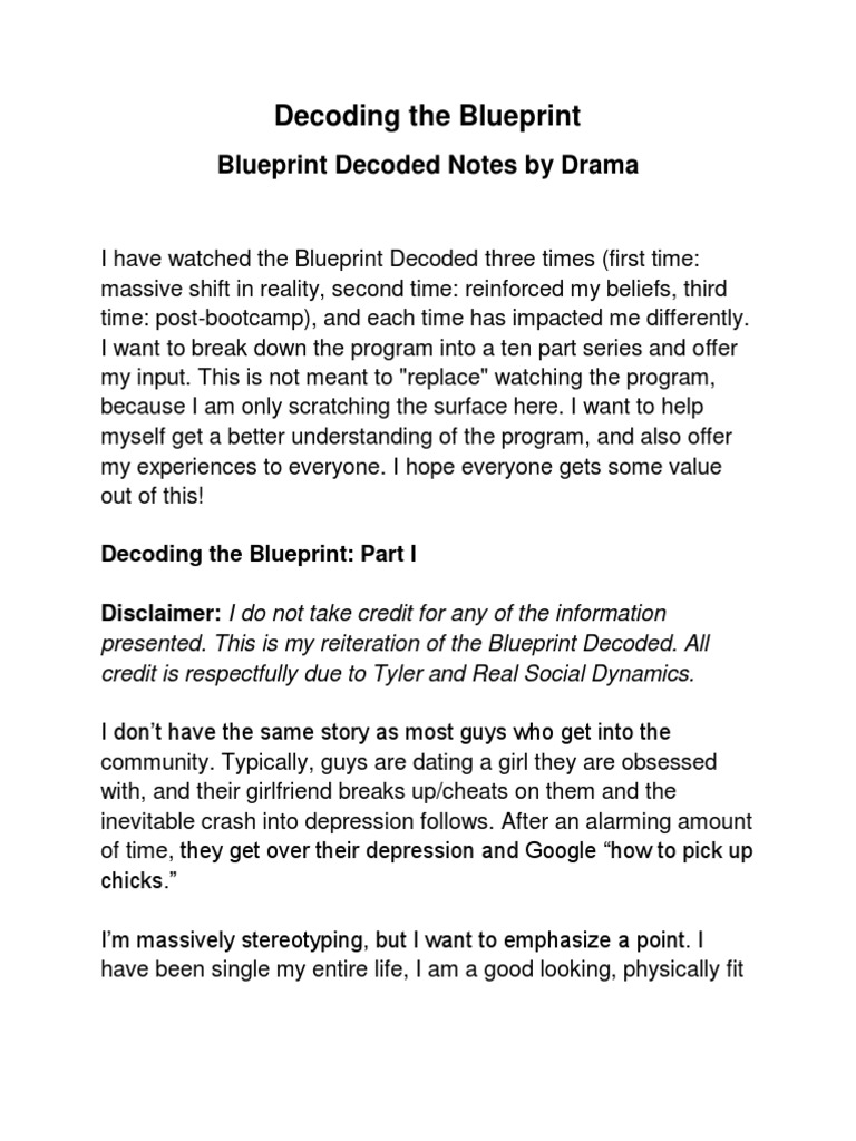 Decoding The Blueprint | PDF | Feeling | Mindset