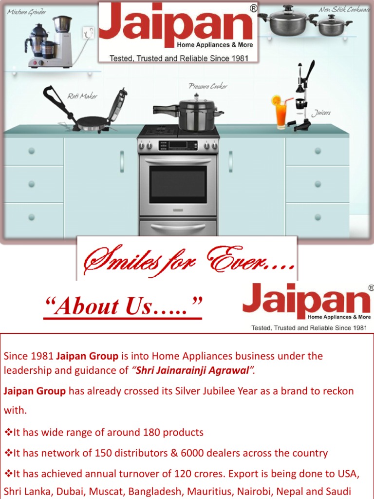 Jaipan Industries Limited | PDF | Kitchen Stove | Cookware And Bakeware