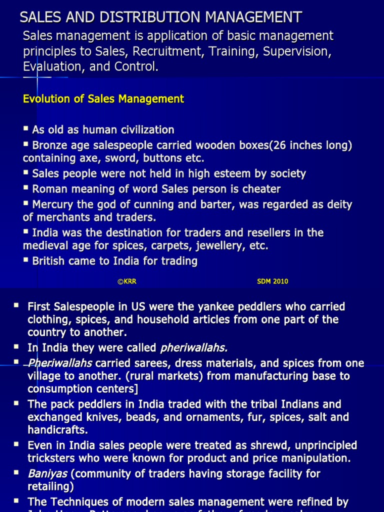 Evolution of Sales Management | PDF | Sales | Marketing Strategy