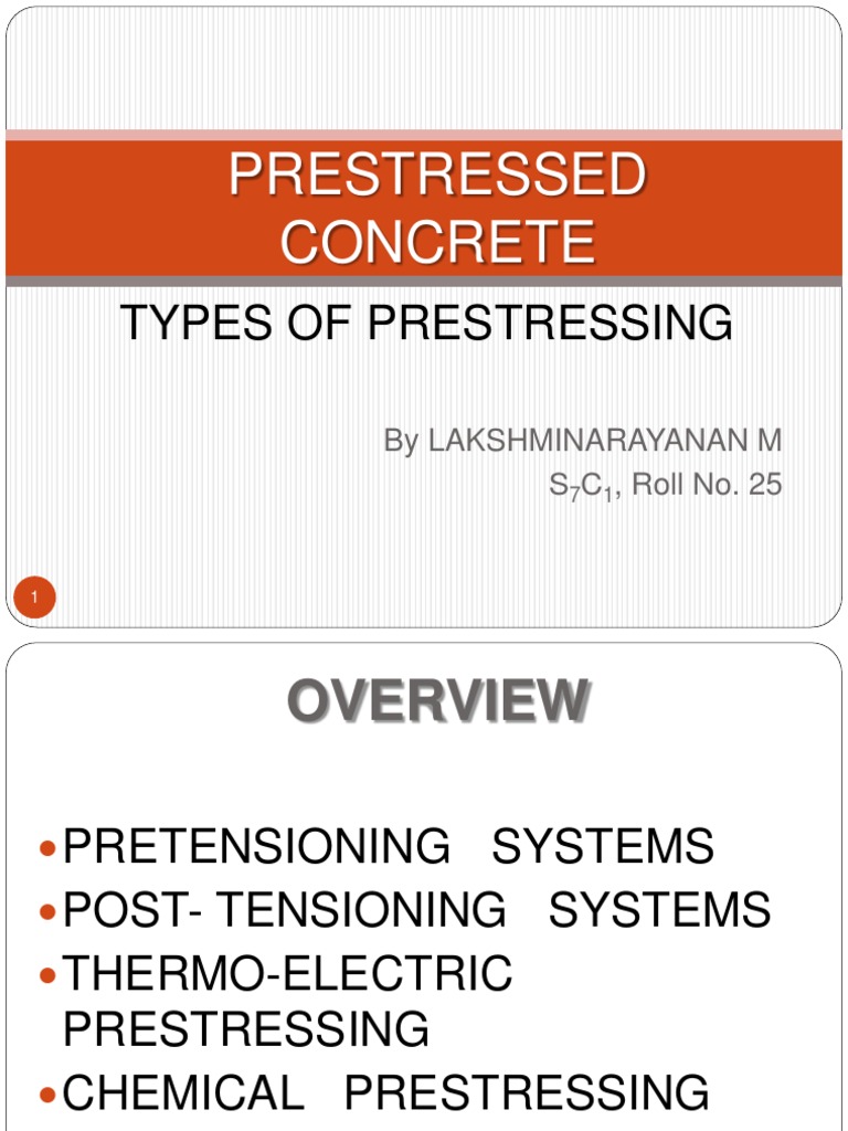 Overview of Prestressing Systems | PDF | Prestressed Concrete | Concrete
