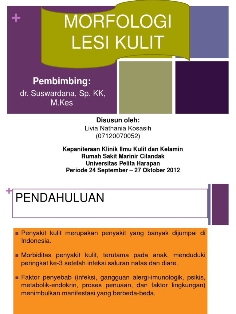 Morfologi Lesi Kulit dan Tipe-Tipenya | PDF