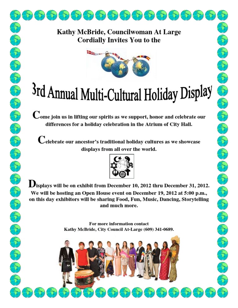 Multi Cultural Holiday Display Flier | PDF | Art