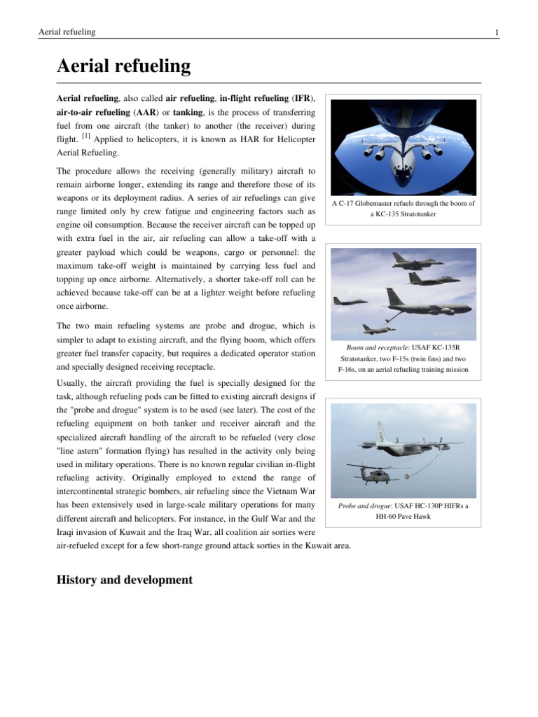 Aerial Refueling | PDF | Aerial Refueling | Aviation