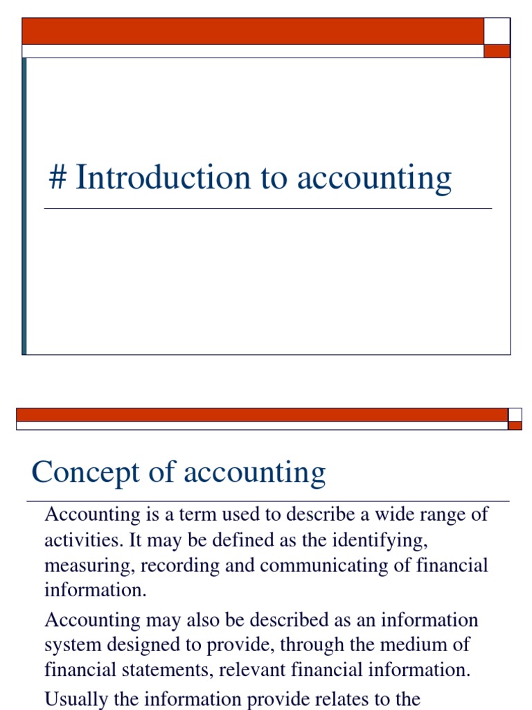 Introduction To Account | PDF | Debits And Credits | Depreciation