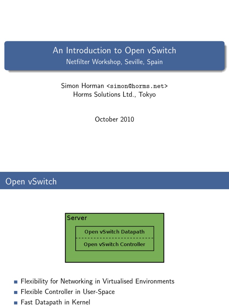 Openvswitch en | PDF | Port (Computer Networking) | Network Packet
