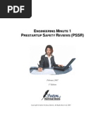 Sample Pre-Startup Safety Review Checklist | PDF | Safety | Nature