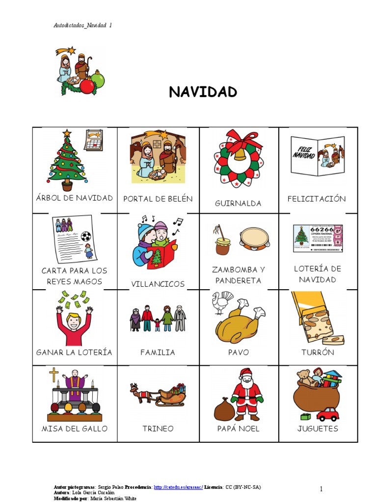 Vocabulario de Navidad | PDF