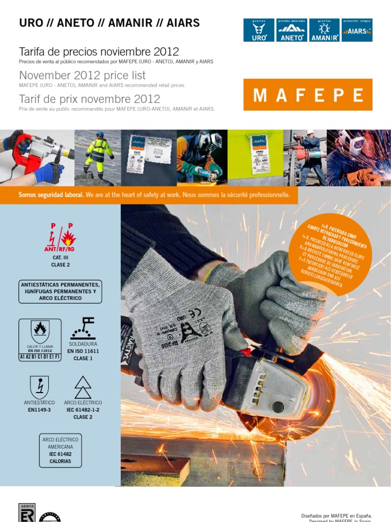 Catálogo de Productos de MAFEPE | PDF | Materiales | Sustancias químicas